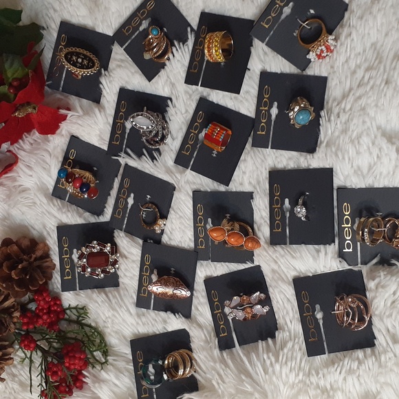 bebe | Jewelry | Nwt Bebe Huge Ring Lot 7 Various Sizes | Poshmark